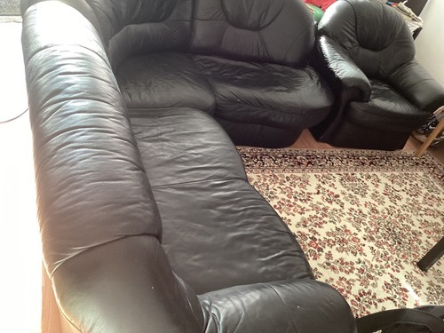 ledercouch gebraucht schwarz | eBay