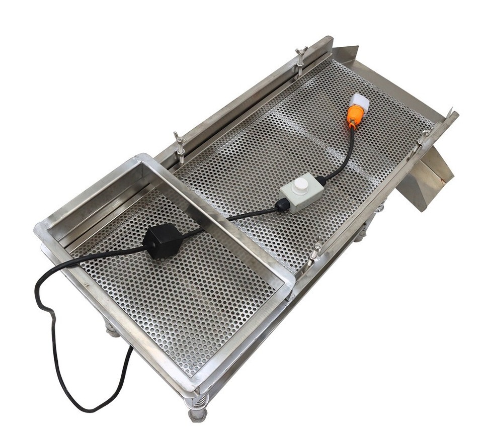 Full SS Straight Vibrating Sieve Screen Shaker 5mm Size Linear Sifter 1 ...