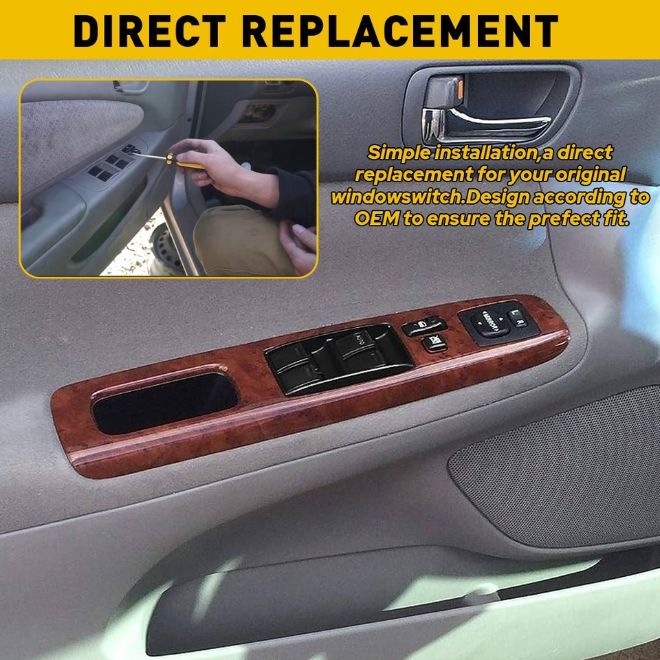 Power Master Window Switch Front LH Driver Side For Toyota Avalon Camry ...