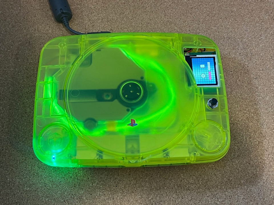 PS1 PSone Sony PlayStation 1 Console Transparent Custom SCPH-101 LCD ...