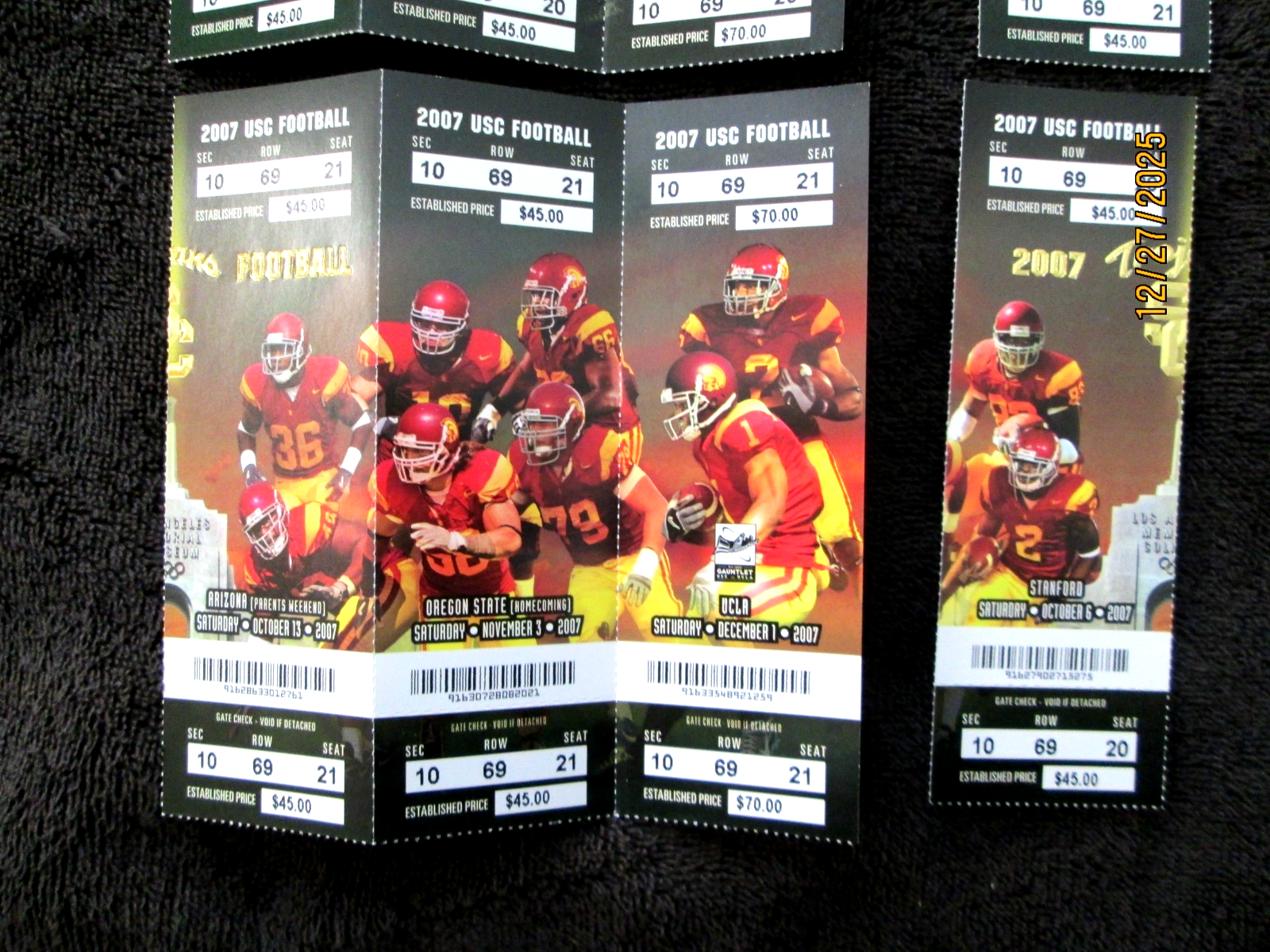 USC Trojans Tickets Lot of 12 2007 Arizona, Oregon State, UCLA ...