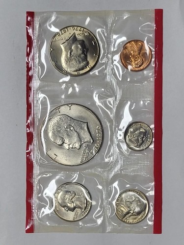 Full Set of 1975 UNCIRCULATED coins Denver Mint Never touched almost 50 ...