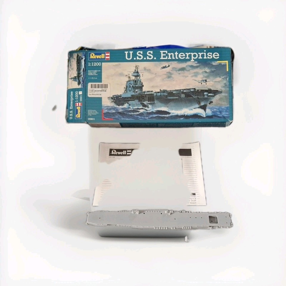 Revell USS Enterprise Nuclear Carrier Vintage Model Kit 1/720 scale H ...