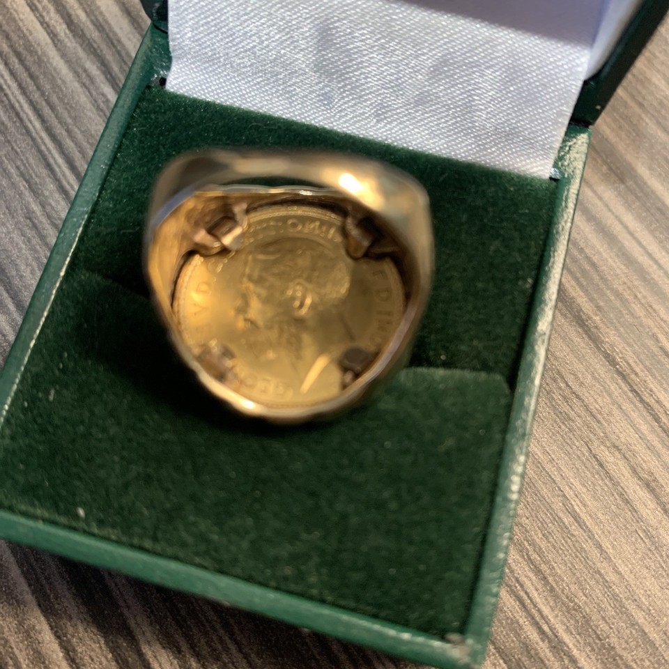 Half Sovereign Ring | eBay UK
