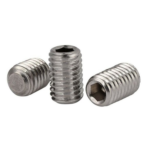 20Pcs M3-M8 304 Stainless Steel Flat-end Set Screw Hex Socket Headless ...