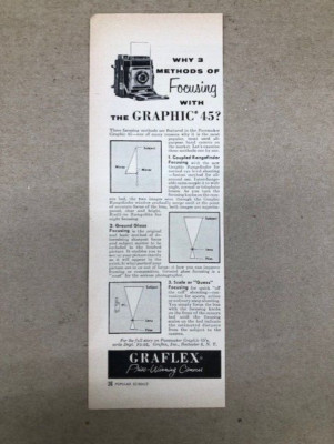 1955 Graflex Pacemaker Graphic 45 Camera--very nice vintage ad from ...