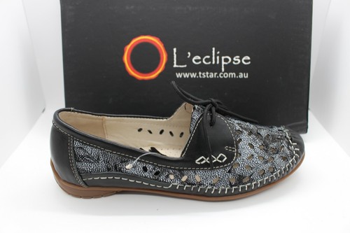 SHOES/FOOTWEAR - L'eclipse Eryn black print lace up shoe | eBay Australia