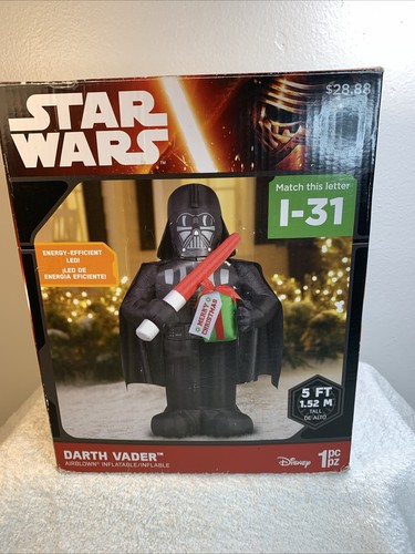 Star Wars Darth Vader Airblown Inflatable Gemmy 5ft Decor Christmas ...