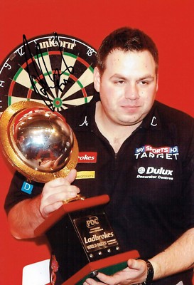 Adrian Lewis Signed 12x8 Autograph Photo 1 + COA Darts PDC World ...