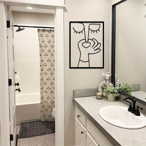 Abstract Humour Bad Smell Funny Bathroom Poster Print Painting Wall Art ...