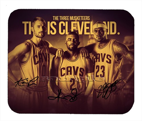 LeBron James - Kevin Love - Kyrie Irving Facsimile Autograph Mouse Pad ...