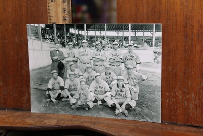 Real Photo 4x6 Antique Reproduction Gary works Baseball Team | eBay