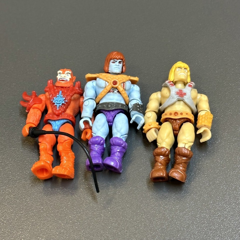 Lot 3 HE-MAN FAKER MOTU MEGA CONSTRUX Masters of the Universe figure ...