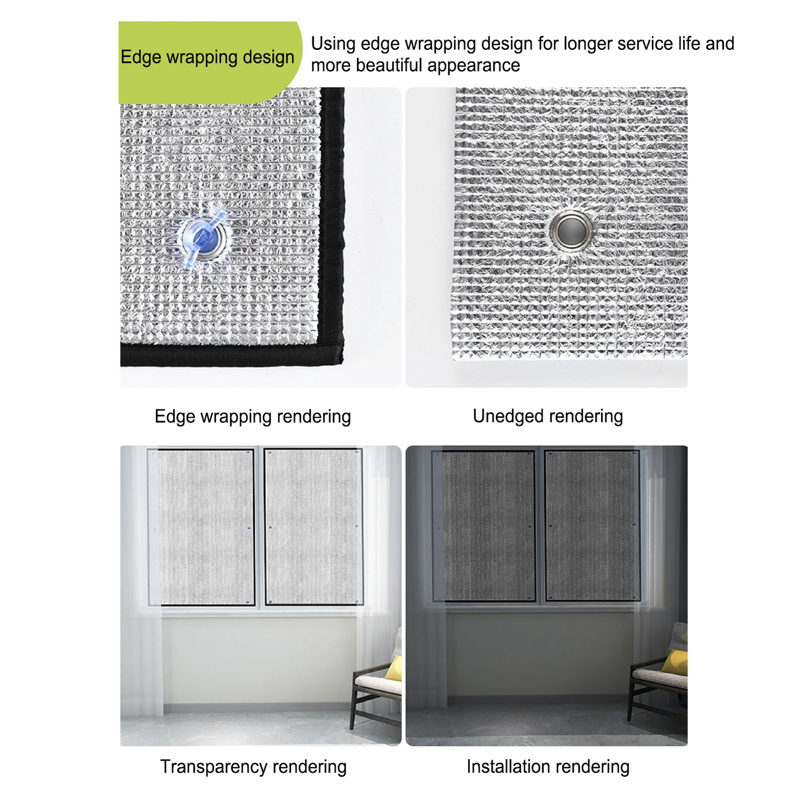 Window Thermal Insulation Film Double Sided Aluminum Foil Film Radiant ...