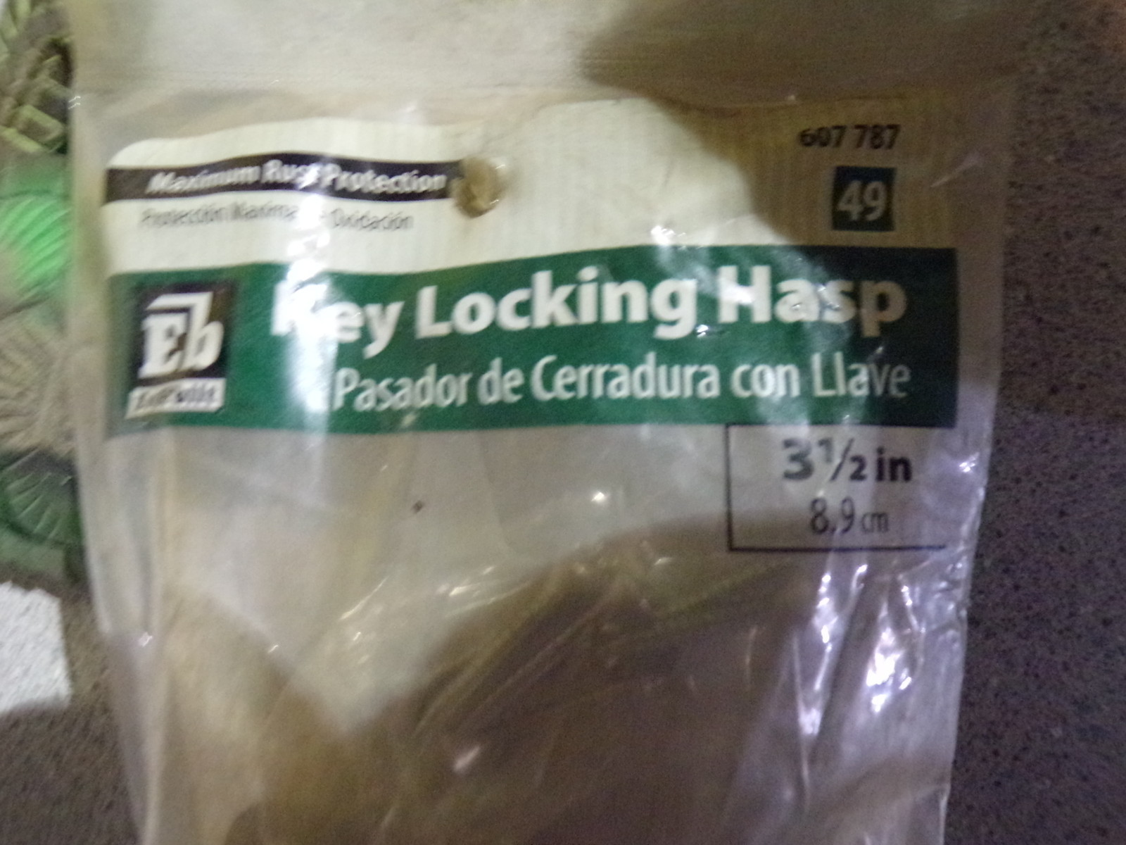 NEW Everbilt Key Locking Hasp 3-1/2" 607 787 w/ Hardware *FREE SHIPPING ...