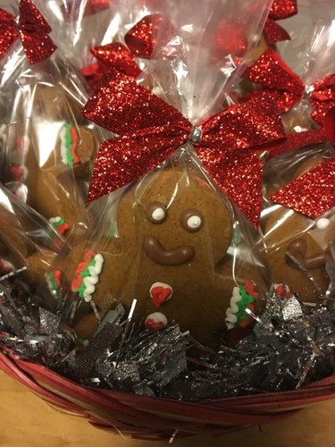 Gingerbread Cookies 1 dozen decorated individually wrapped with red ...