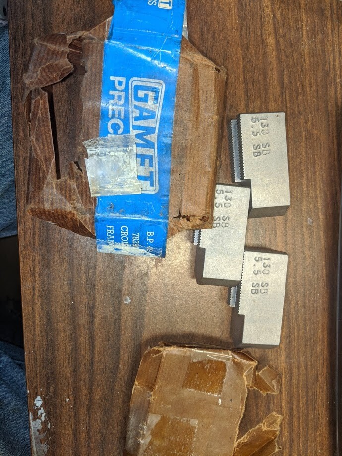 *NEW* SET OF 3, GAMET 130 SB CHUCK LATHE SOFT JAWS 5.5 SB B.P.49 78290 ...