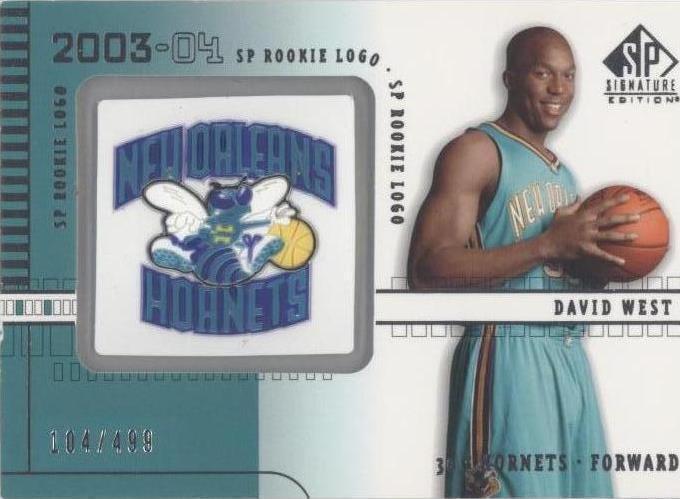 2003-04 SP Signature Edition - SP Rookie Logo David West #118 /499 (RC ...