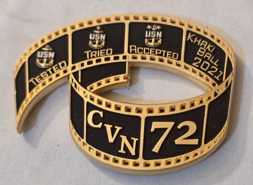 US Navy Chief USS Abraham Lincoln CVN-72 CPO 2021 Khaki Ball Challenge ...