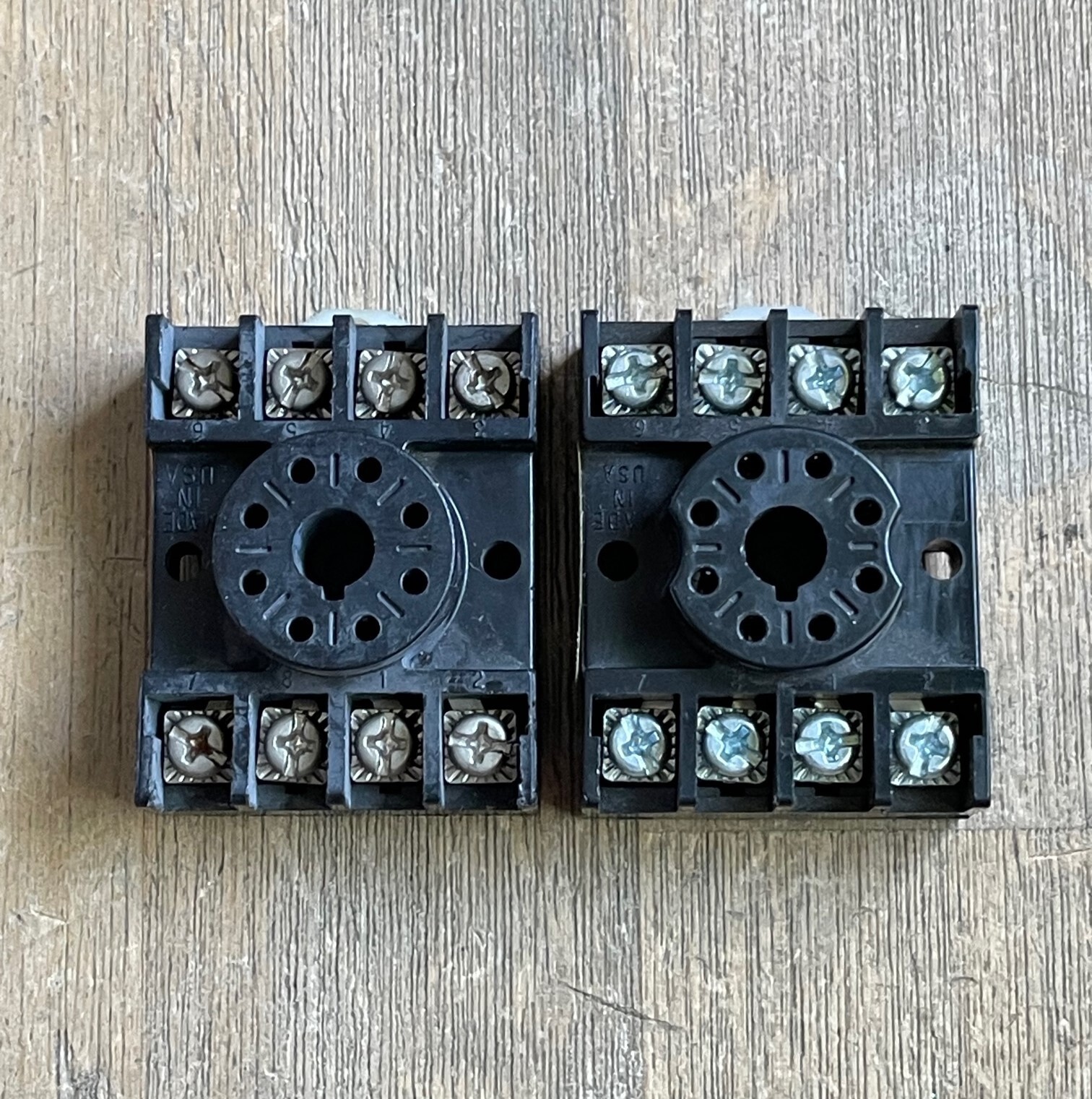 CUSTOM CONNECTOR 0T08-PC RELAY SOCKET BASE 10A 300V 8 PIN LOT OF 2 | eBay
