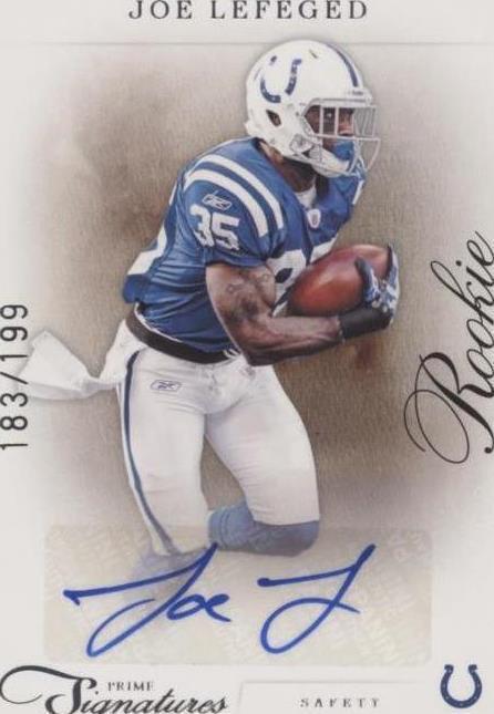 2011 Panini Prime Signatures - Rookie Joe Lefeged #215 Silver ...
