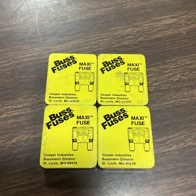 Cooper Bussman MAX-60 BUSS 32V DC 60 AMP Maxi Fuse, Lot Of 4 | eBay