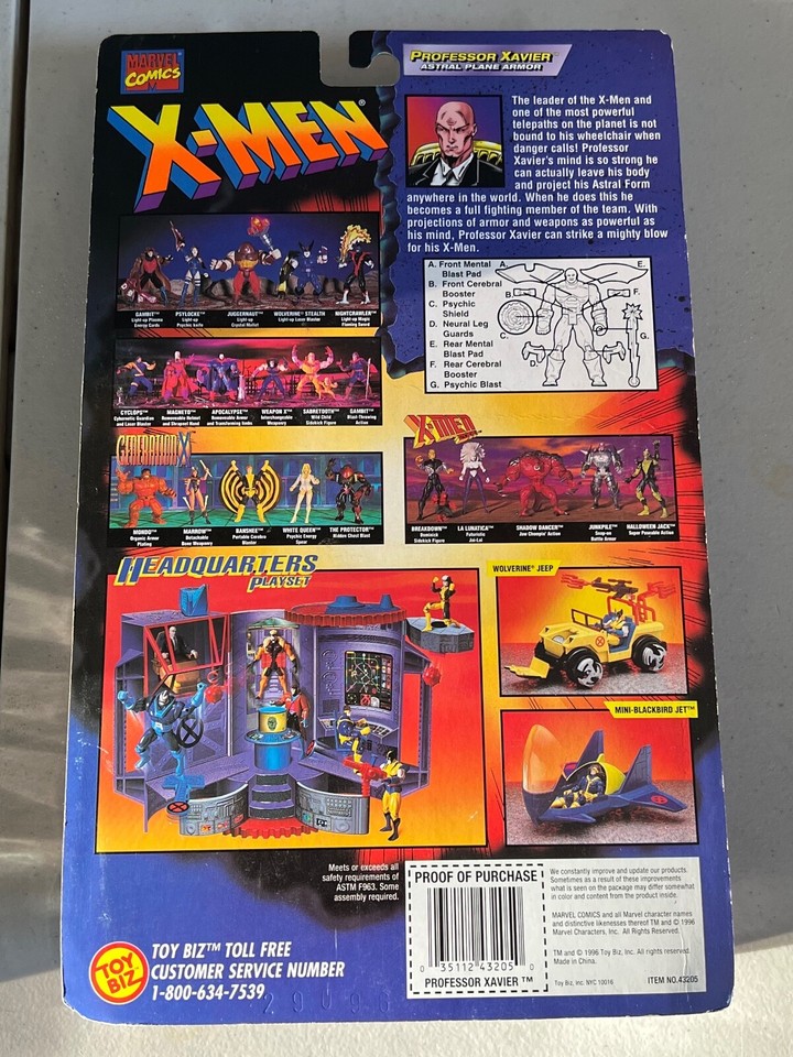 X-Men Mutant Armor Series Professor Xavier W/Astral Plane Armor 1996 c7 ...