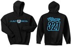JUST RIDE CUSTOM NUMBER PLATE HOODIE SWEAT SHIRT MX MOTO MOTOCROSS YZ ...
