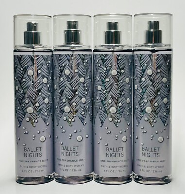 4 Bath & Body Works BALLET NIGHTS Fine Fragrance Mist Spray | eBay