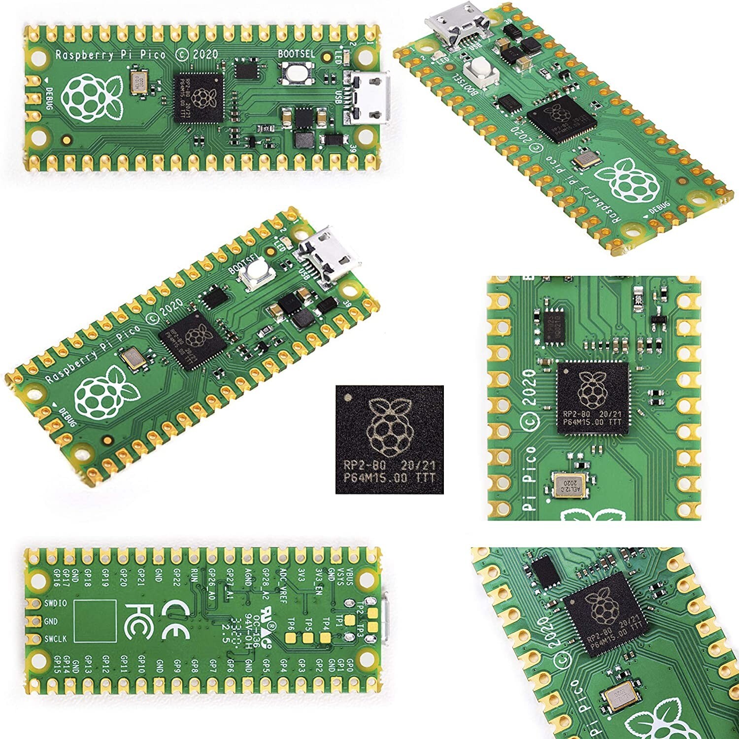 Raspberry Pi Pico With Vilros Keychain Carrying Case | eBay