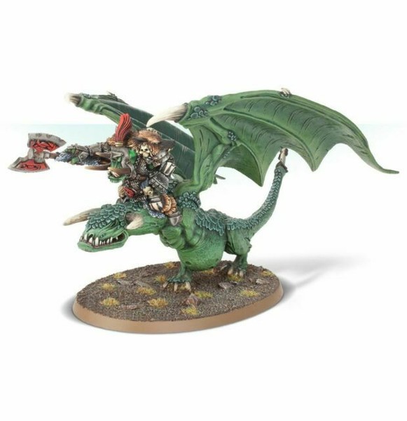 Orc Warboss on Wyvern Warhammer Model 40k Citadel Fantasy Orks Dragon ...