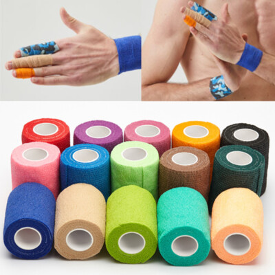 Disposable Elastic Bandage Tape Self-Adhesive Finger Joints Wrap Sport ...