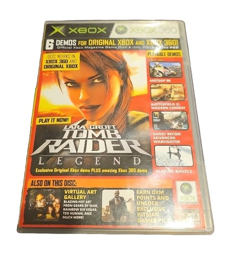 Offical Xbox Demo Disc #59 Lara Croft Tomb Raider Legend Original ...