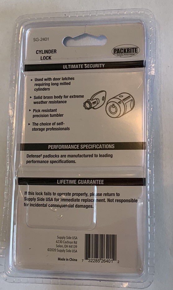 safeguard self storage long mill cylinder lock sg-2401 | eBay