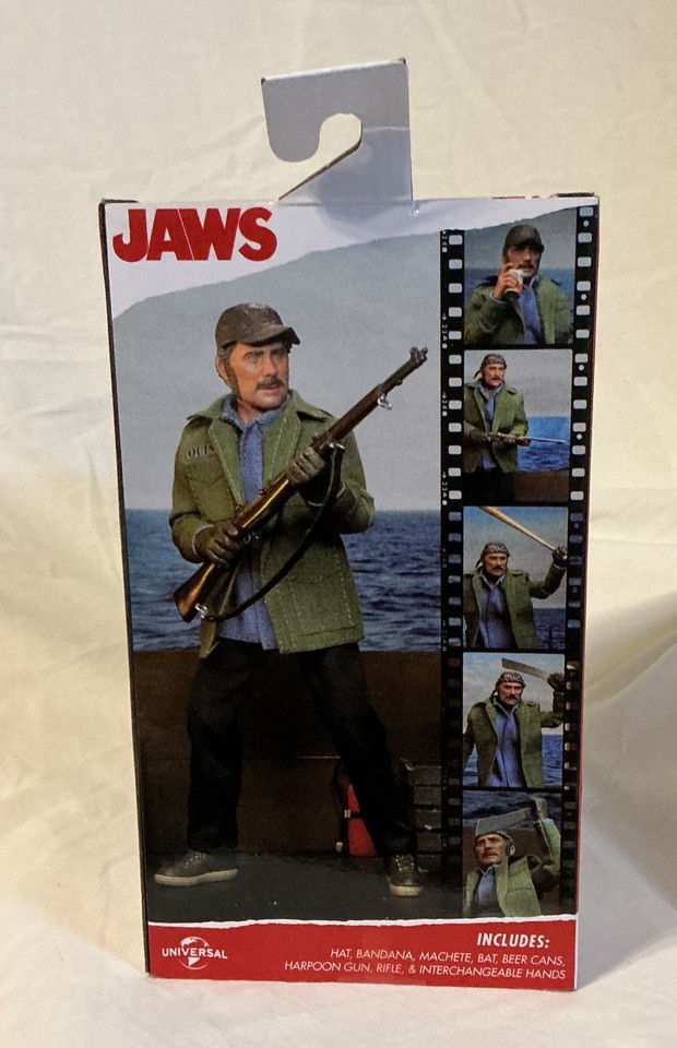 Neca Jaws Quint Shark Battle Action Figure Boxed with Accessories | eBay