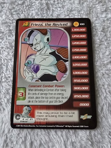 DBZ Dragon Ball Z Frieza, The Revived 100 CCG Unlimited Trunks Saga MP ...