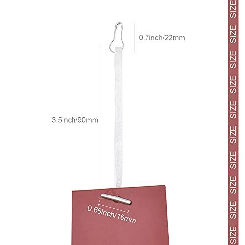 4.5" 500Pcs Hang Tag Fasteners Silks and Satin Strings Safety Pin and ...