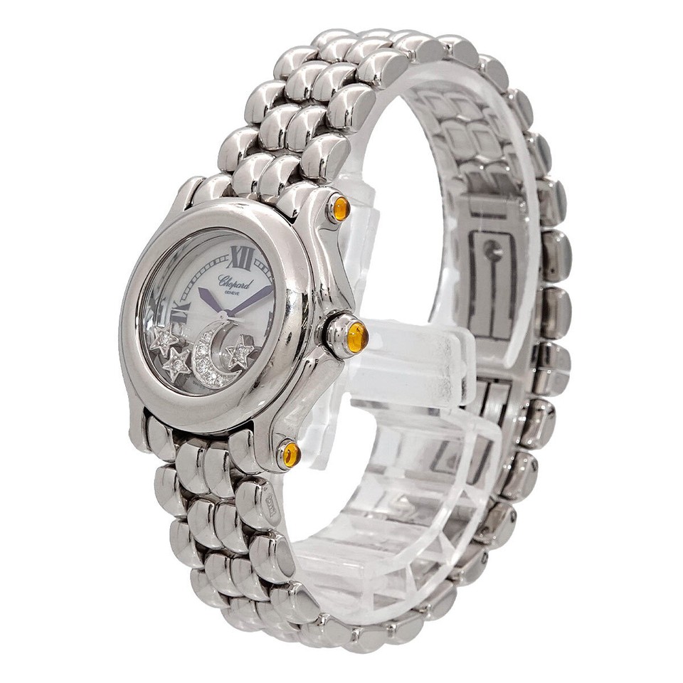 Chopard Happy Sport 27/8250-30 4P Diamond White Shell Dial Ladies ...