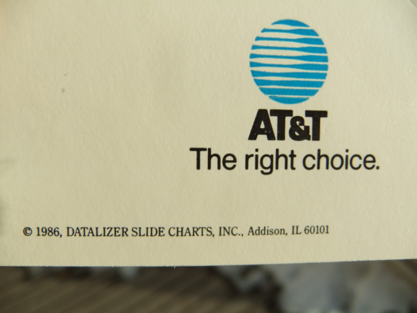 1986 AT&T International Time Wheel by Datalizer Slide Charts, Inc ...