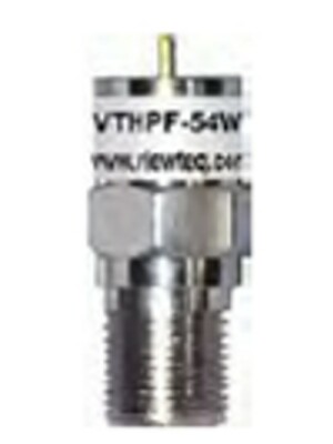 Viewteq High Pass Filter / 1 GHz 54 - 1000 MHz / Inline 50dB Rejection ...