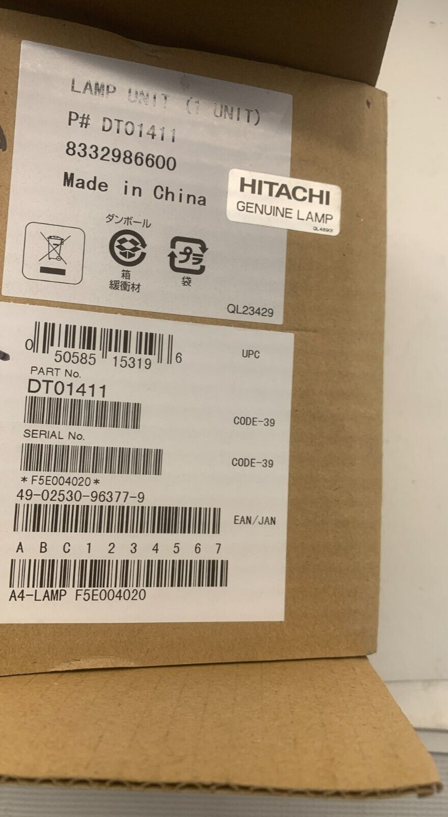 HITACHI LAMP UNIT DT01411 | eBay