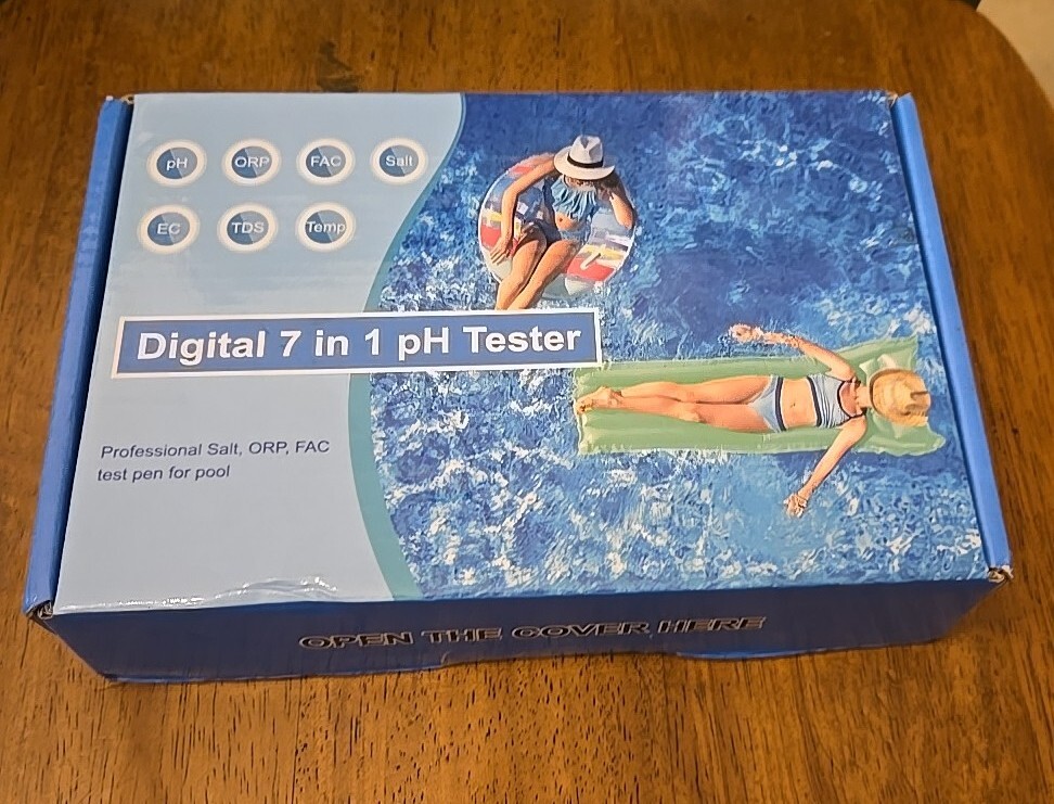 DIGITAL 7 IN 1 Pool Salt Tester ORAPXI PH Salt Meter For Saltwater Pool ...