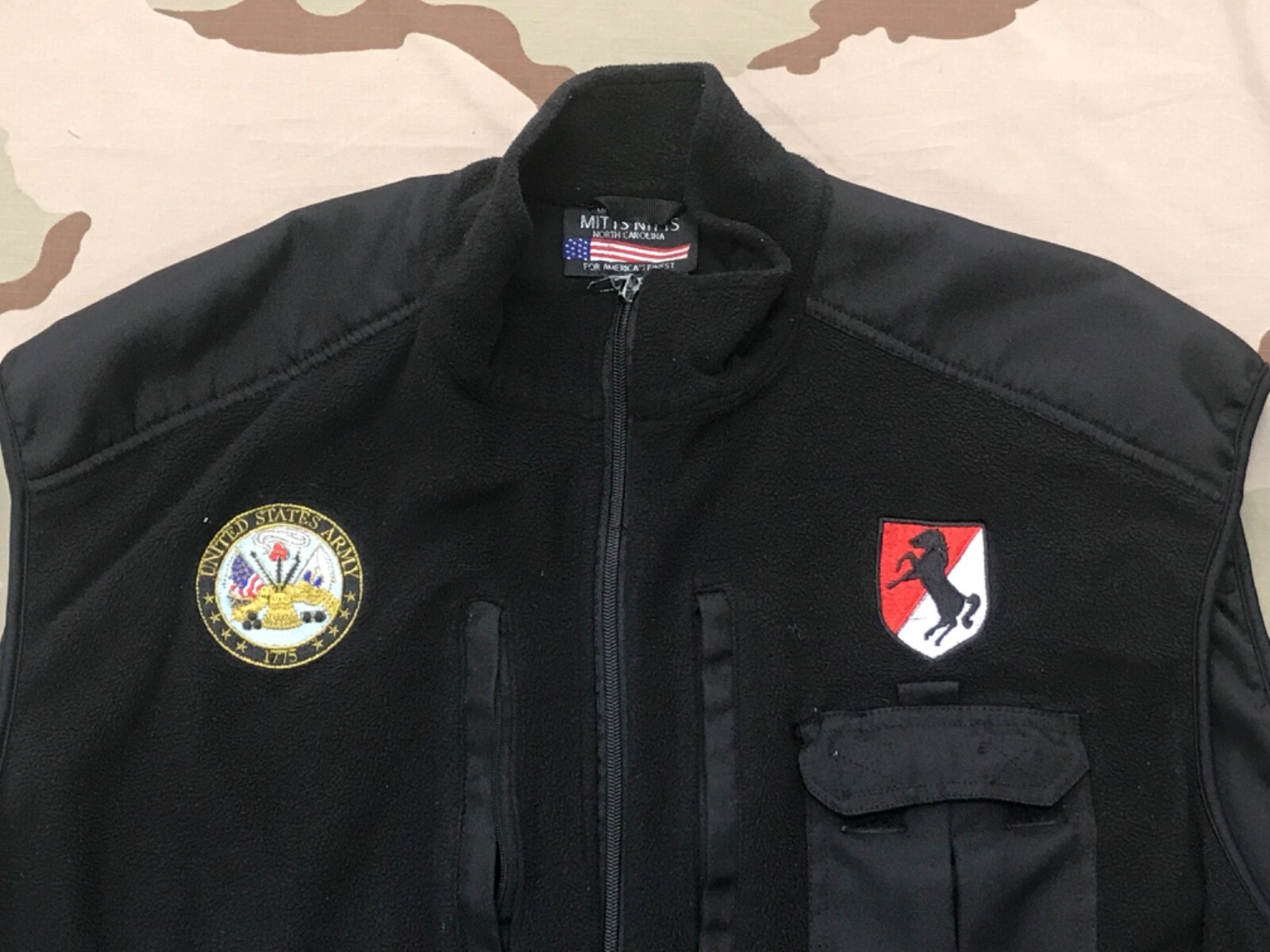 US ARMY VIETNAM 11th Armored Cavalry Patch Vest 11 ACR Fleece | eBay