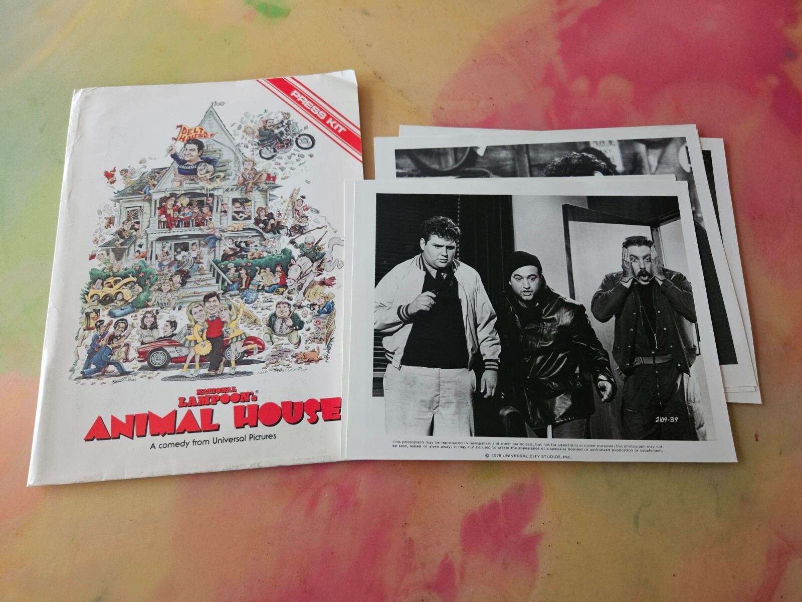 1978 ANIMAL HOUSE Original Presskit w/Stills John Belushi COLLEGE FRAT ...