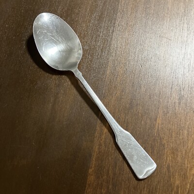 Oval Soup Spoon American Colonial by Oneida Heirloom CUBE Stainless 6 5 ...