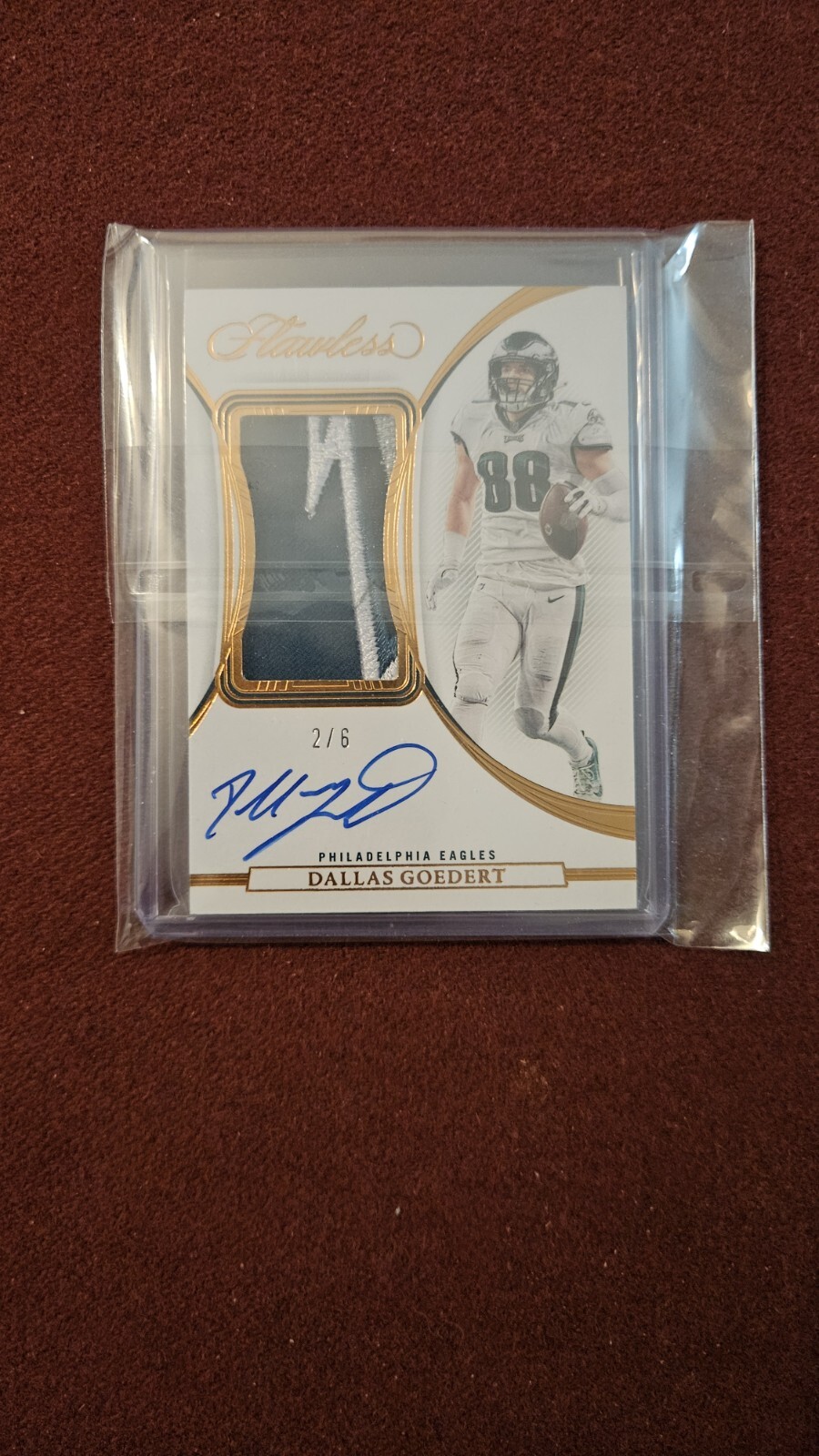 Dallas Goedert Auto Patch Autograph 2022 Panini Flawless 2/6 | eBay