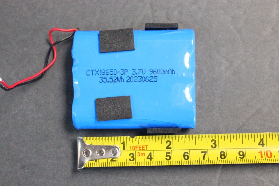 2 PCS P3.7V 9600mAh 3 Cell Lithium ion 37.0Wh Rechange Battery 2 Pin ...
