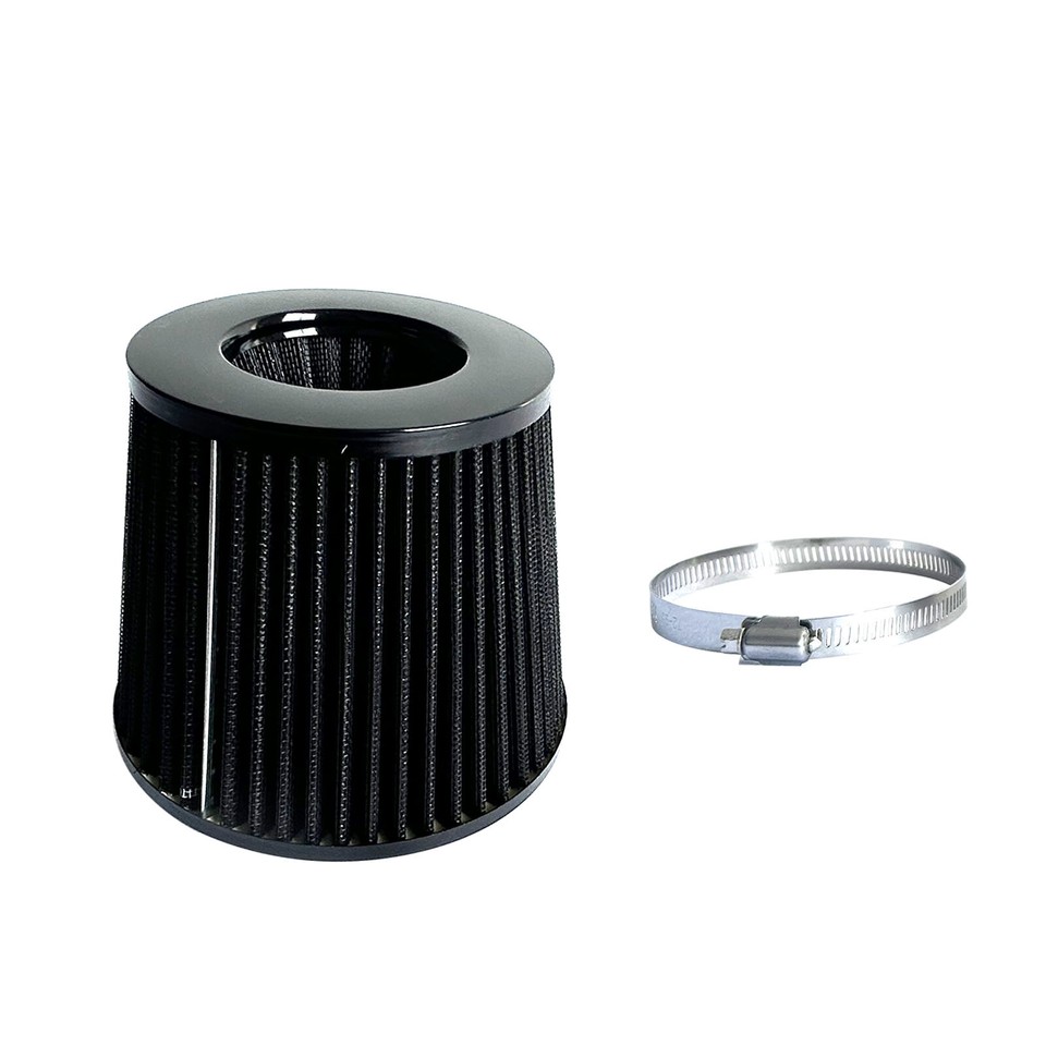 Performance High Black 76mm 3in Flow Cold Air Intake Cone Replacement ...
