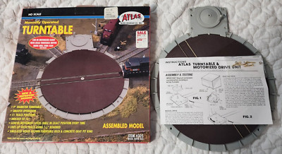 Atlas HO Scale Manually Operated Turntable 305 Nickel Silver Rail | eBay