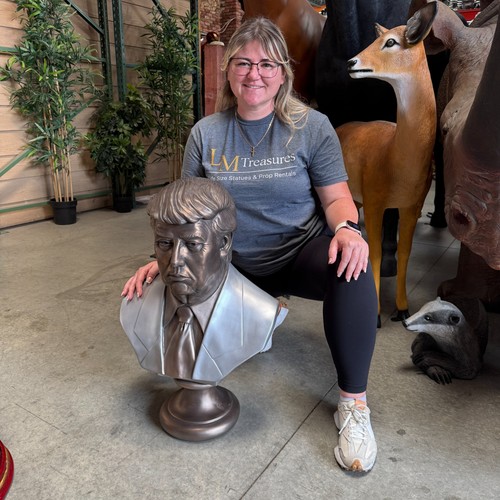 Bronze Finish Donald Trump Bust Resin Statue 45th 47th President ...